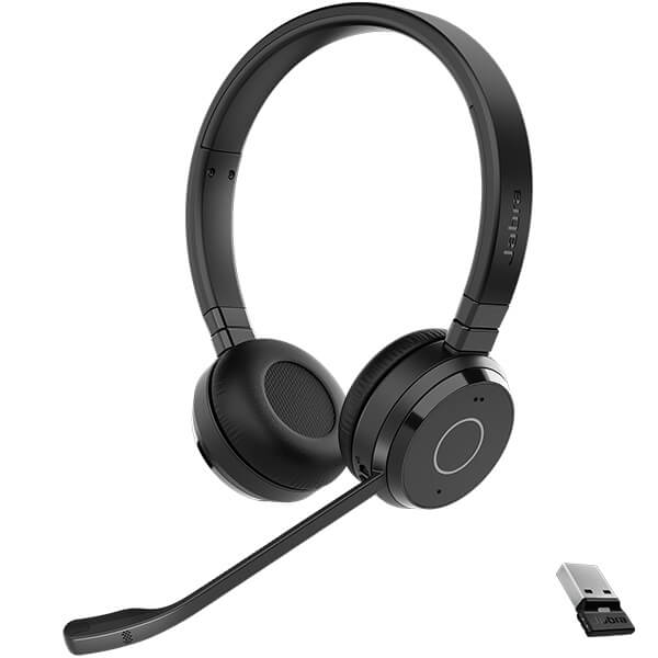 Jabra Evolve 65 TE UC Stereo Wireless PC & Bluetooth Headset with ...